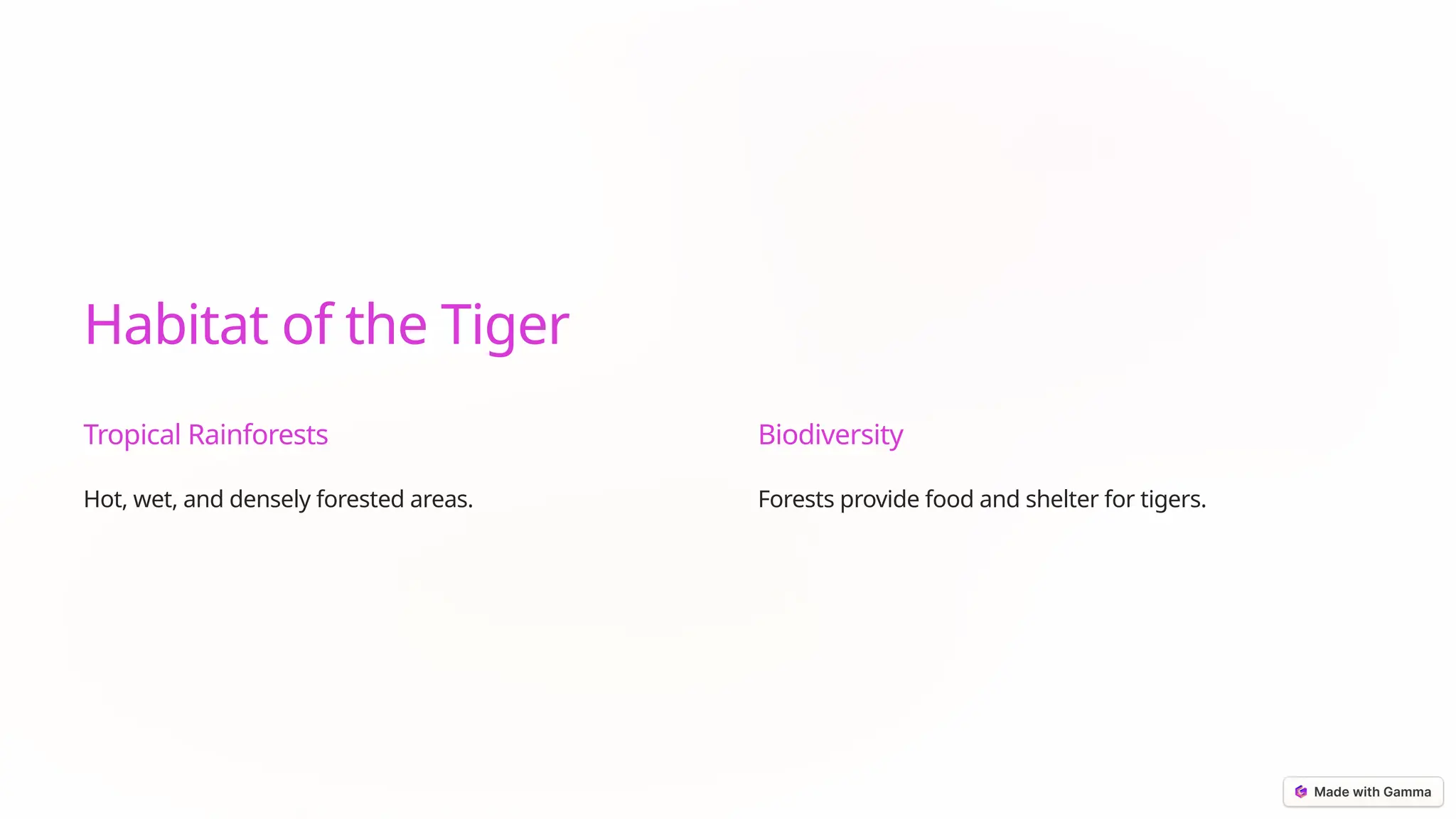 The-Malayan-Tiger pptx role form 2 science | PPTX
