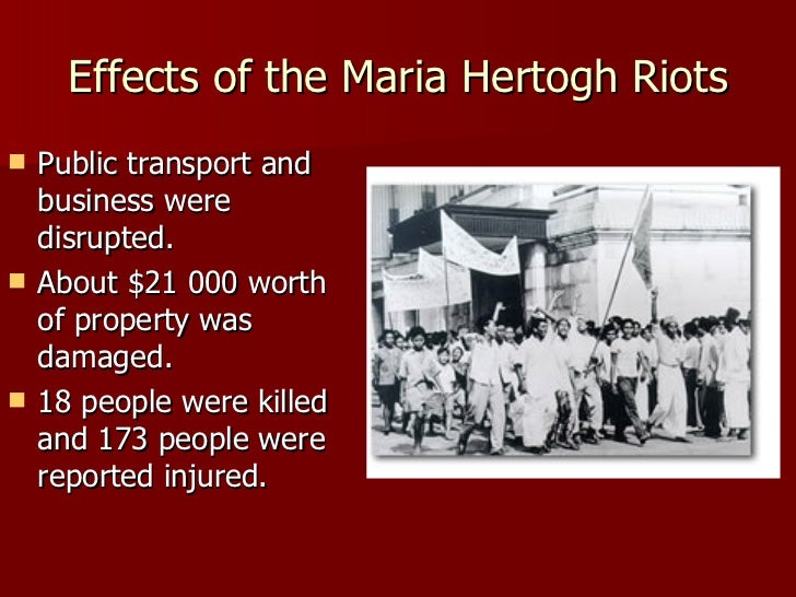 The Maria Hertogh Riots