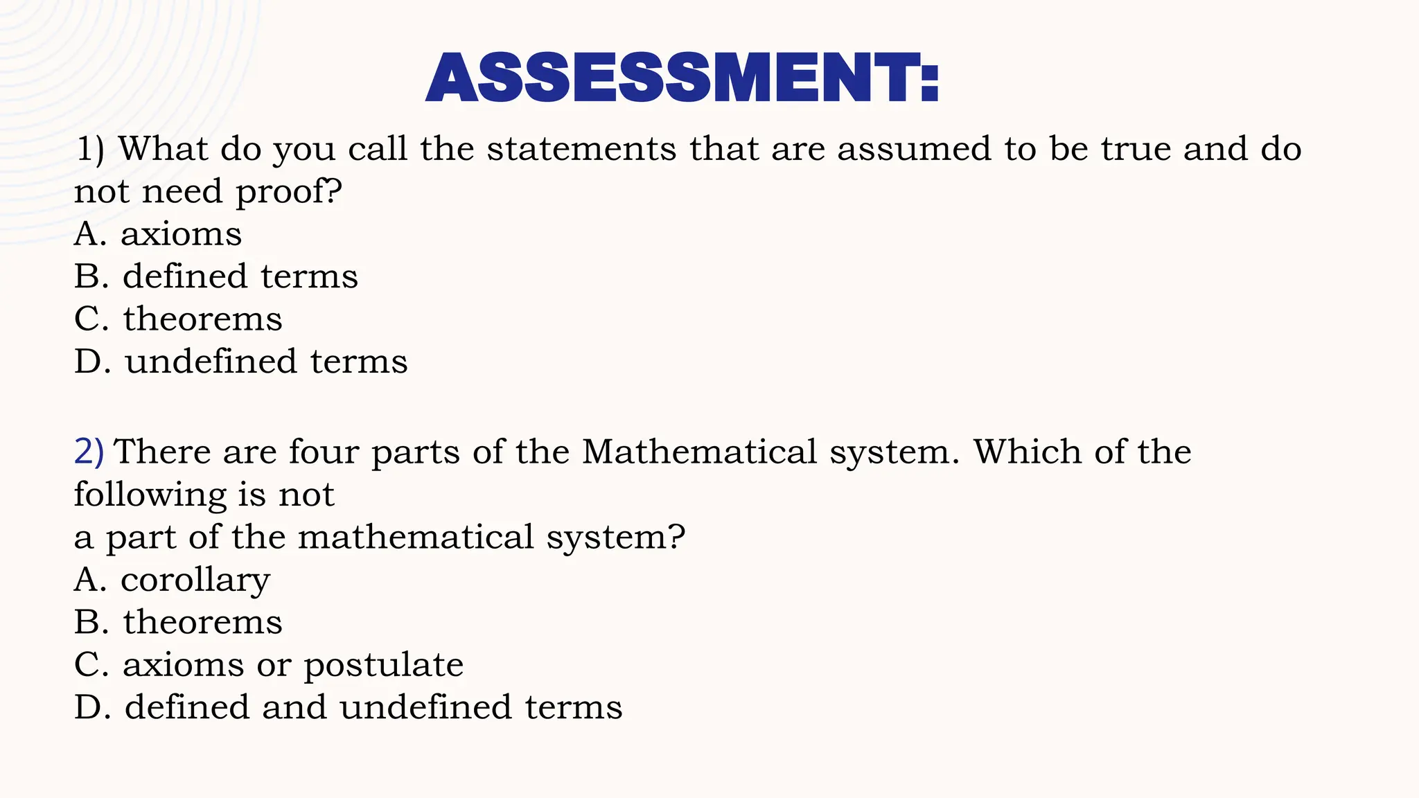 The-mathematical-system-Grade-8........... | PPTX