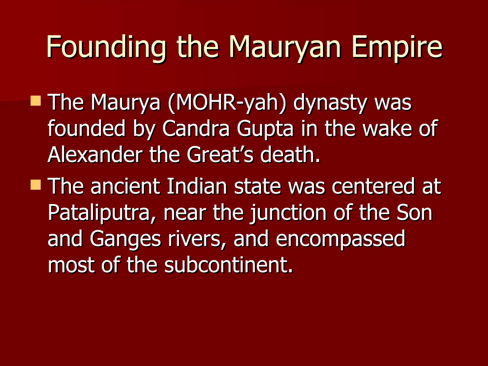 The Mauryan Empire And The Spread Of Buddhism | PPT