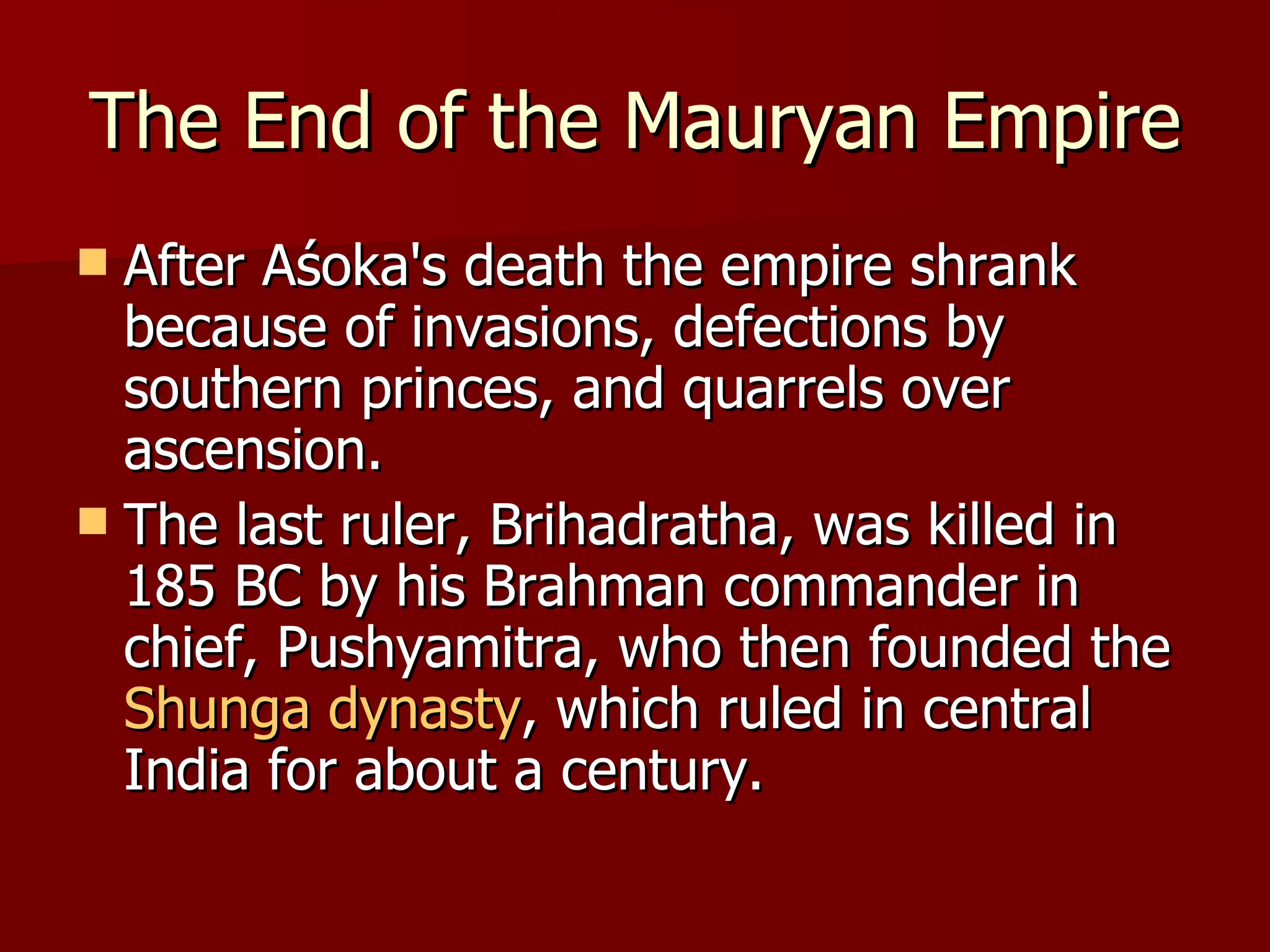 The Mauryan Empire And The Spread Of Buddhism | PPT