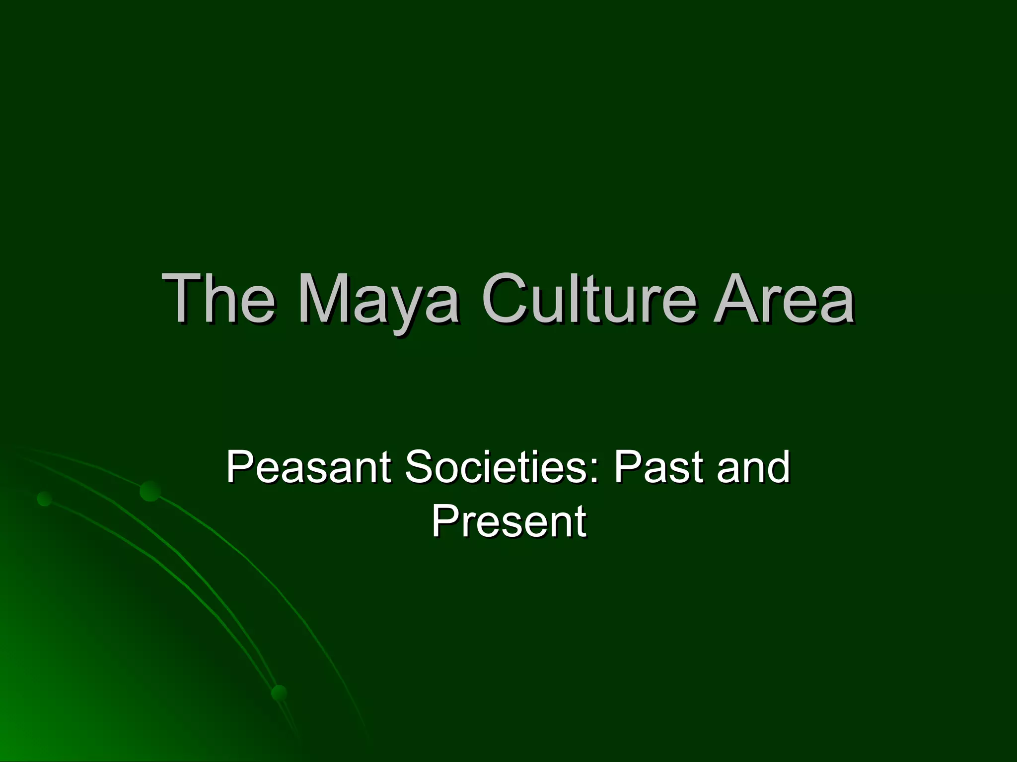 Mayan Culture Area | PPT
