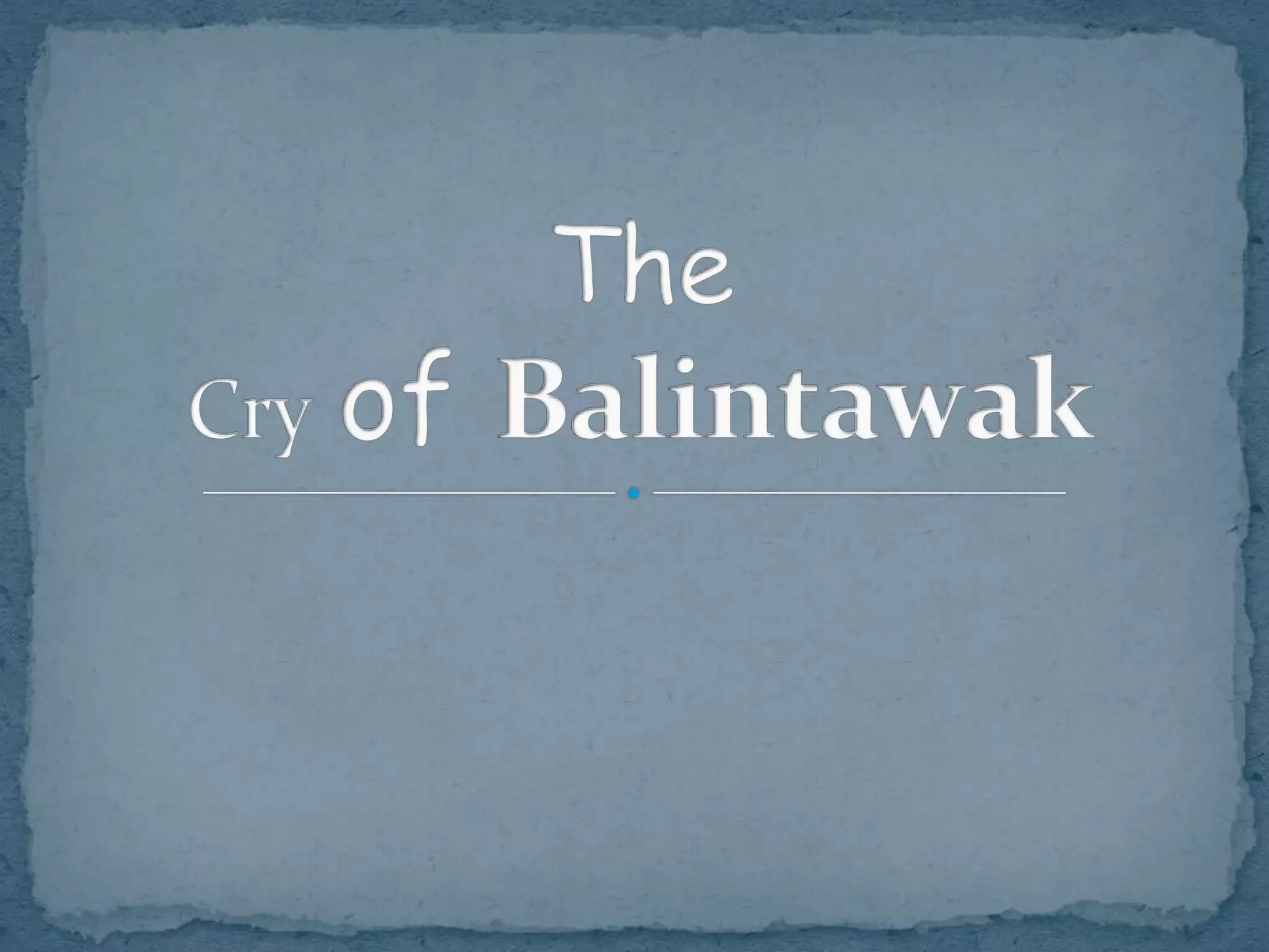 The Meaning Behind The Bolo 2 | PPTX