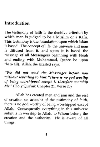 The Meaning Of The Testimony Of Faith | PDF