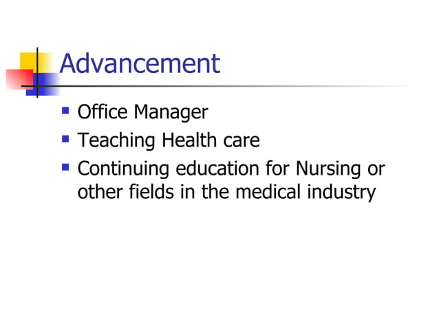 The Medical Assistantpower Point | PPT