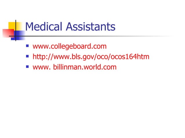 The Medical Assistantpower Point | PPT