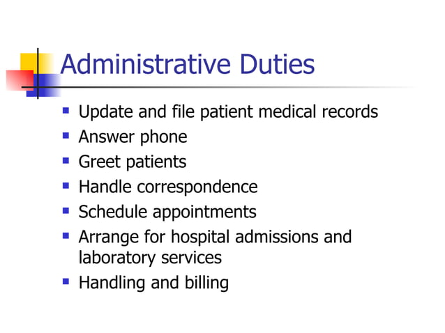 The Medical Assistantpower Point | PPT