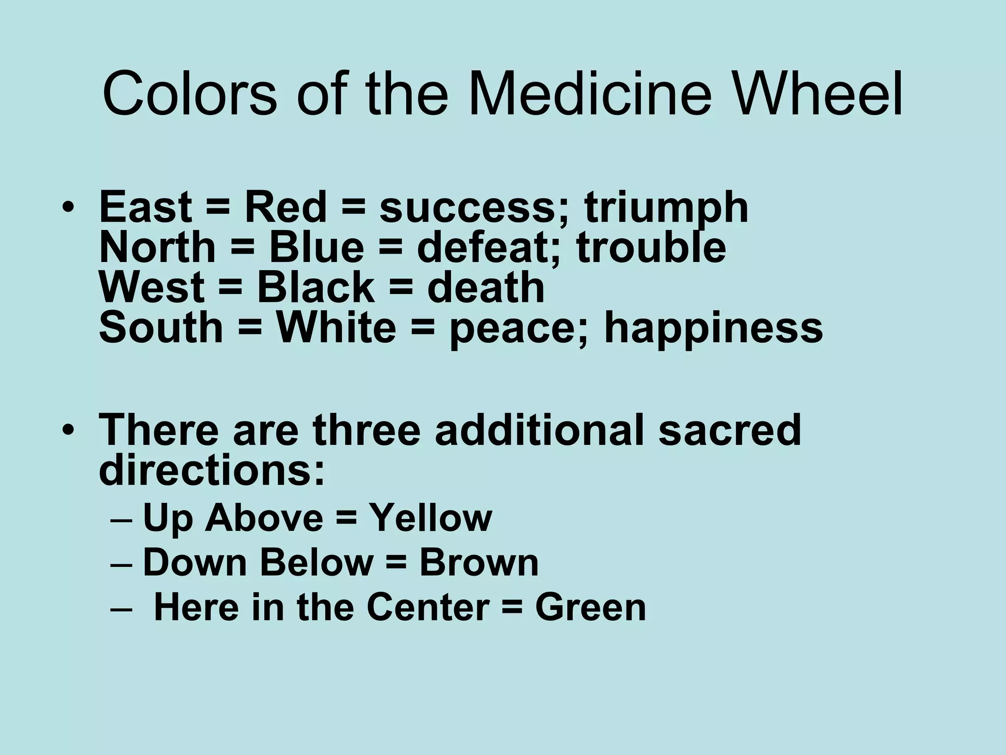The Medicine Wheel Briefly Explained | PPT