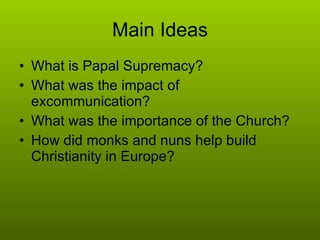 The Medieval Church | PPT