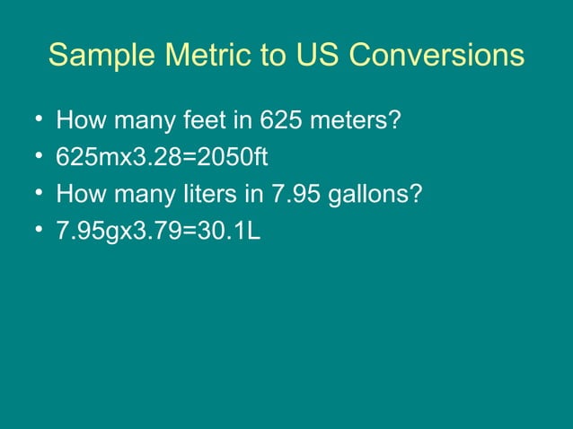 The Metric System | PPT