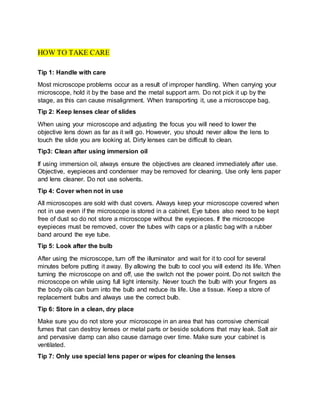 The microscope | DOCX