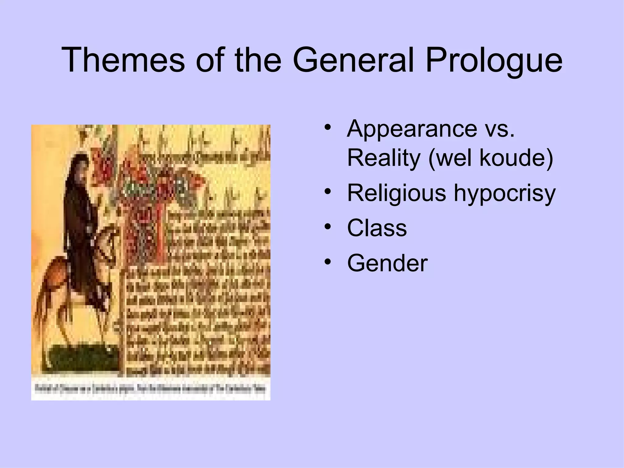 The Middle Ages and The Canterbury Tales | PPT