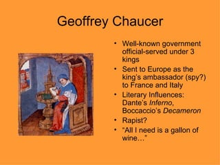 The Middle Ages and The Canterbury Tales | PPT