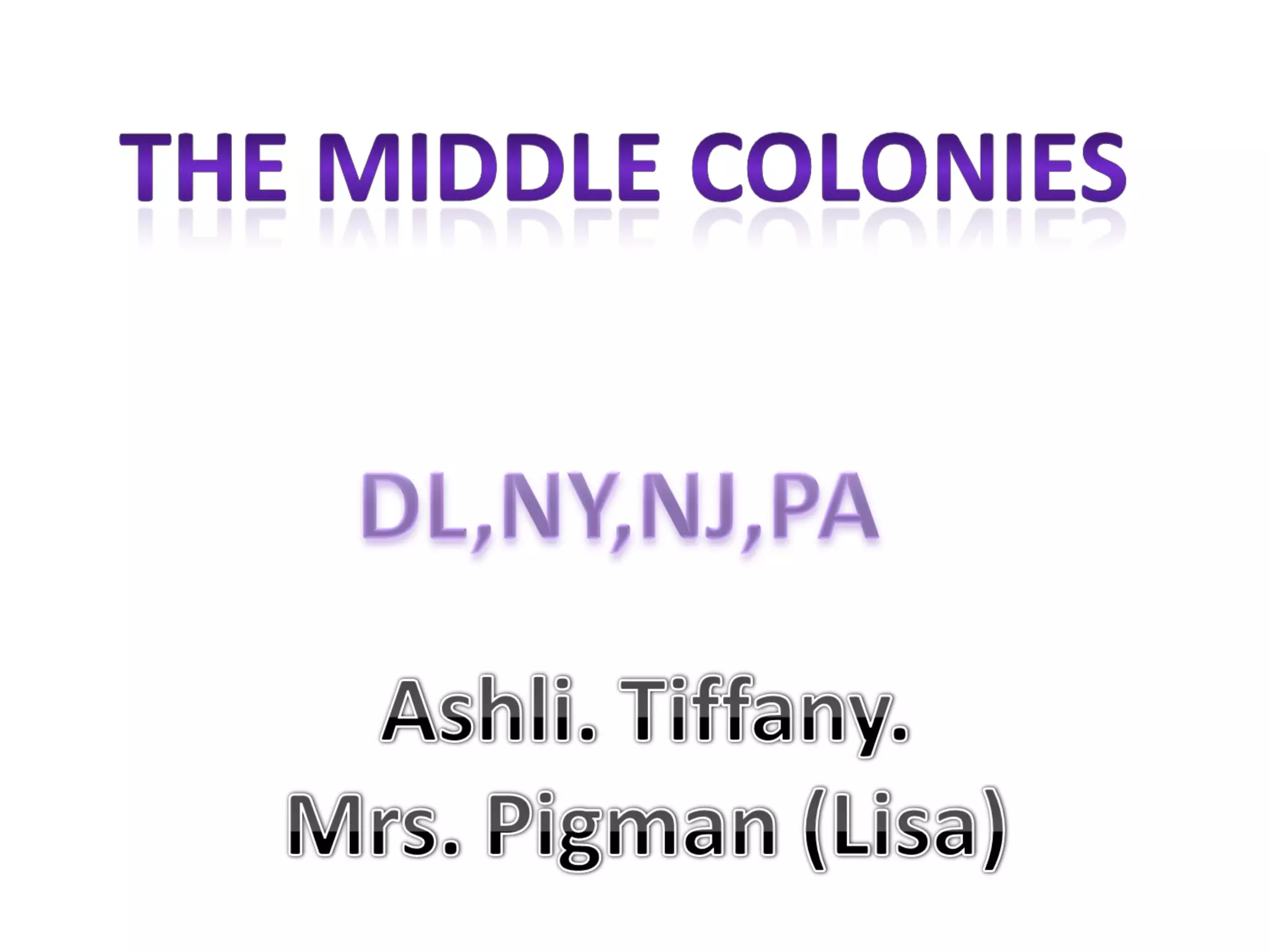 The Middle Colonies Project | PPT
