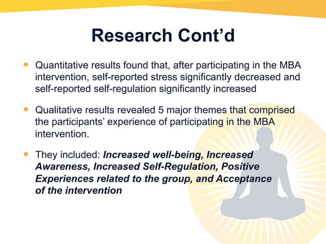 The Mind Body Awareness Project Presentation | PDF