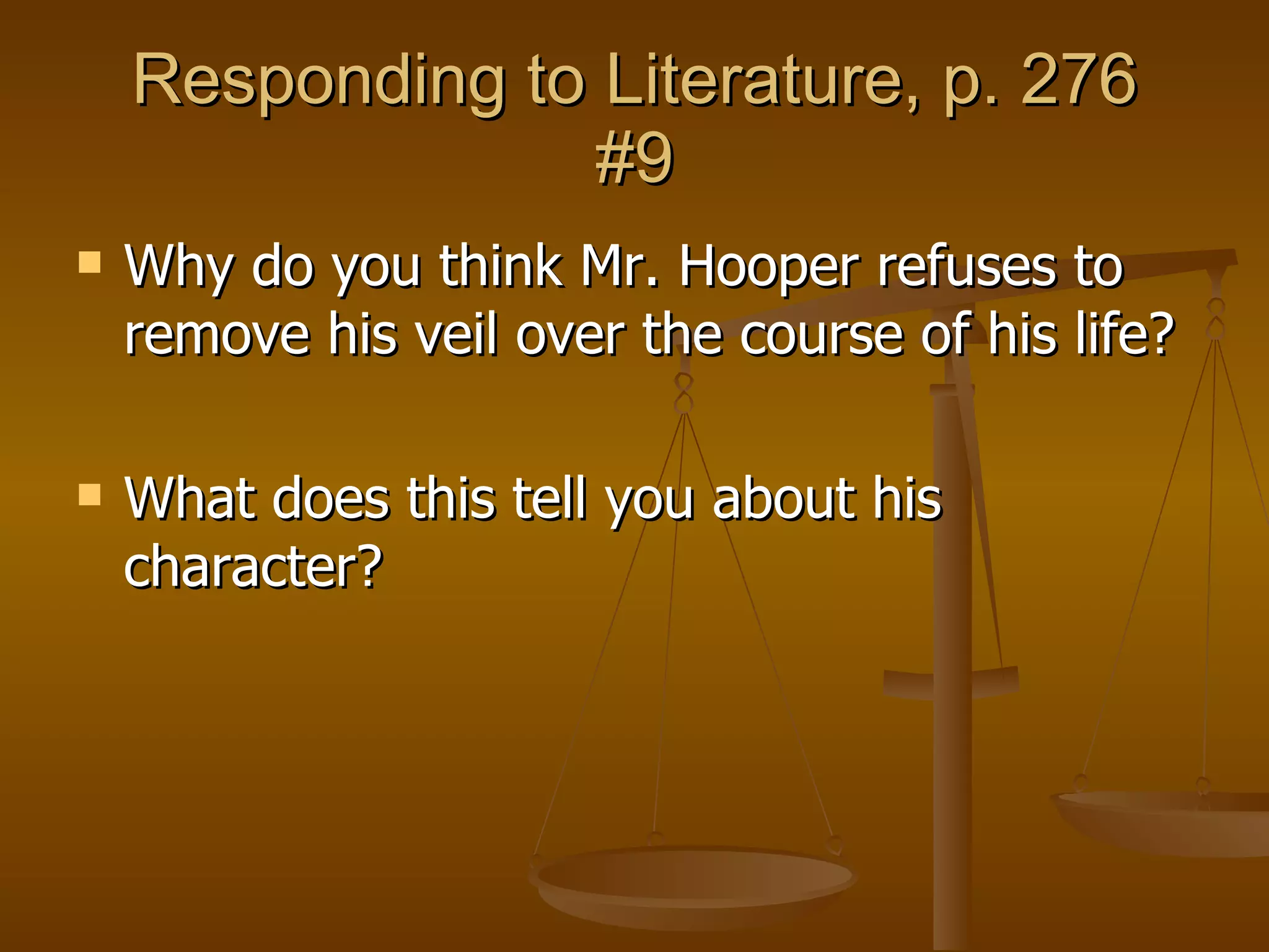 The Ministers Black Veil | PPT