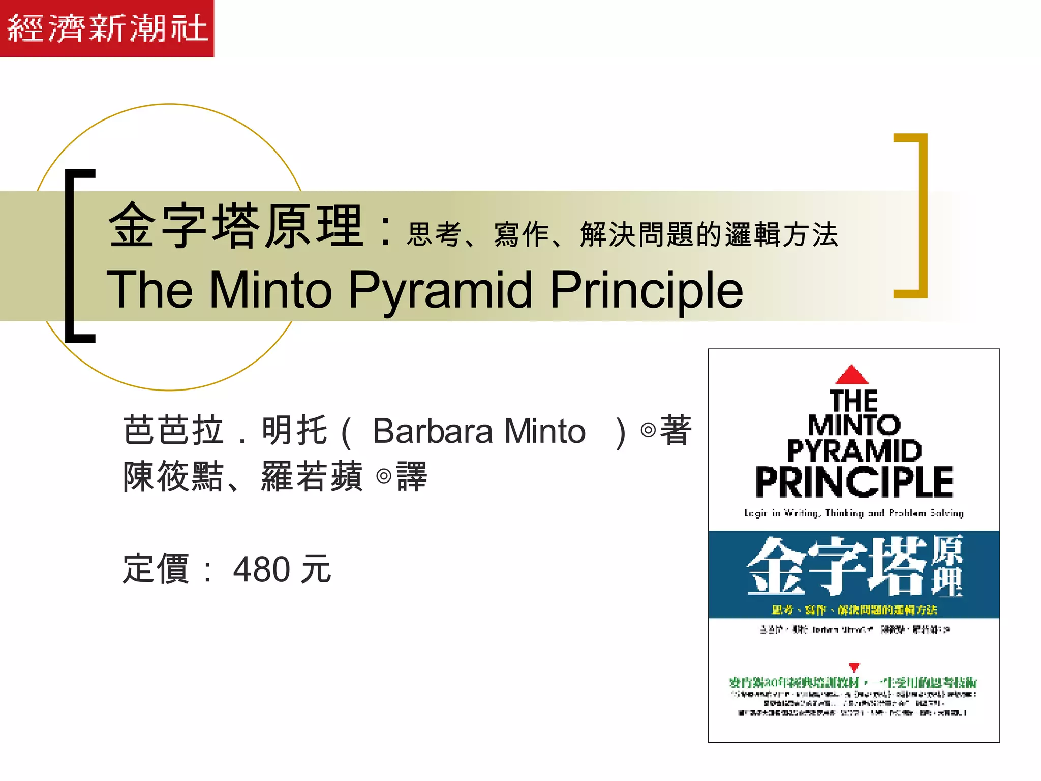 The Minto Pyramid Principle | PPT | Business | Business and Finance