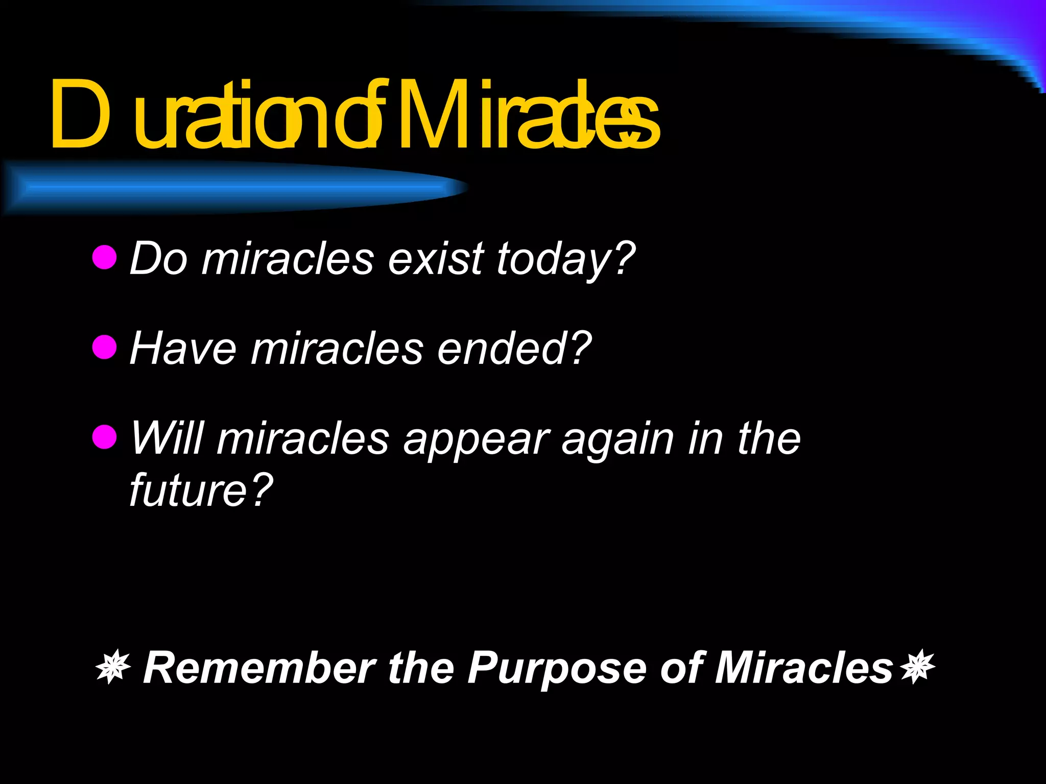 The Miracles Of Jesus | PPT