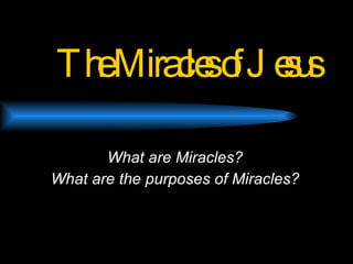 The Miracles Of Jesus | PPT