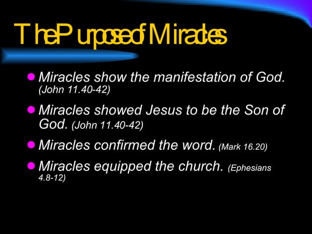 The Miracles Of Jesus | PPT