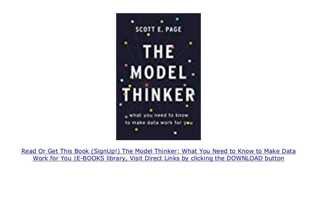 [BEST BOOKS] The Model Thinker: What You Need to Know to Make Data Work ...