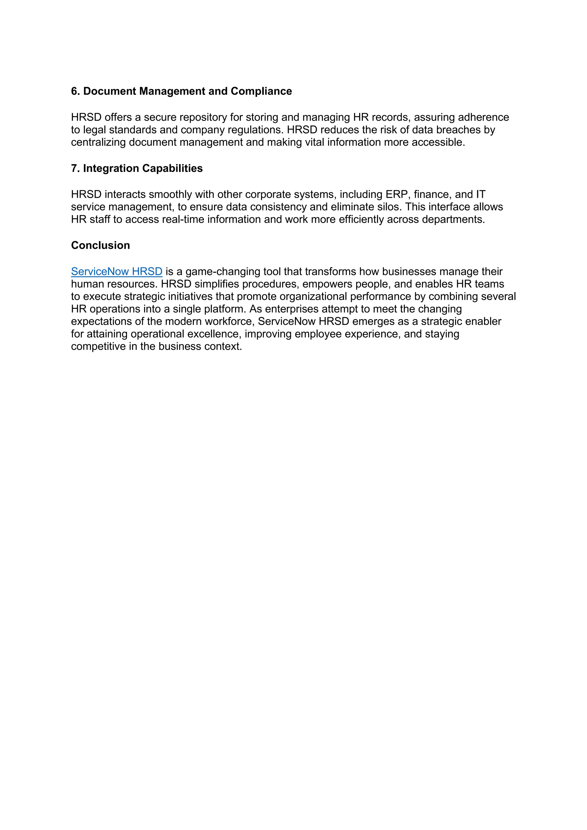 The Modernization of HR Management: Exploring ServiceNow HRSD | PDF