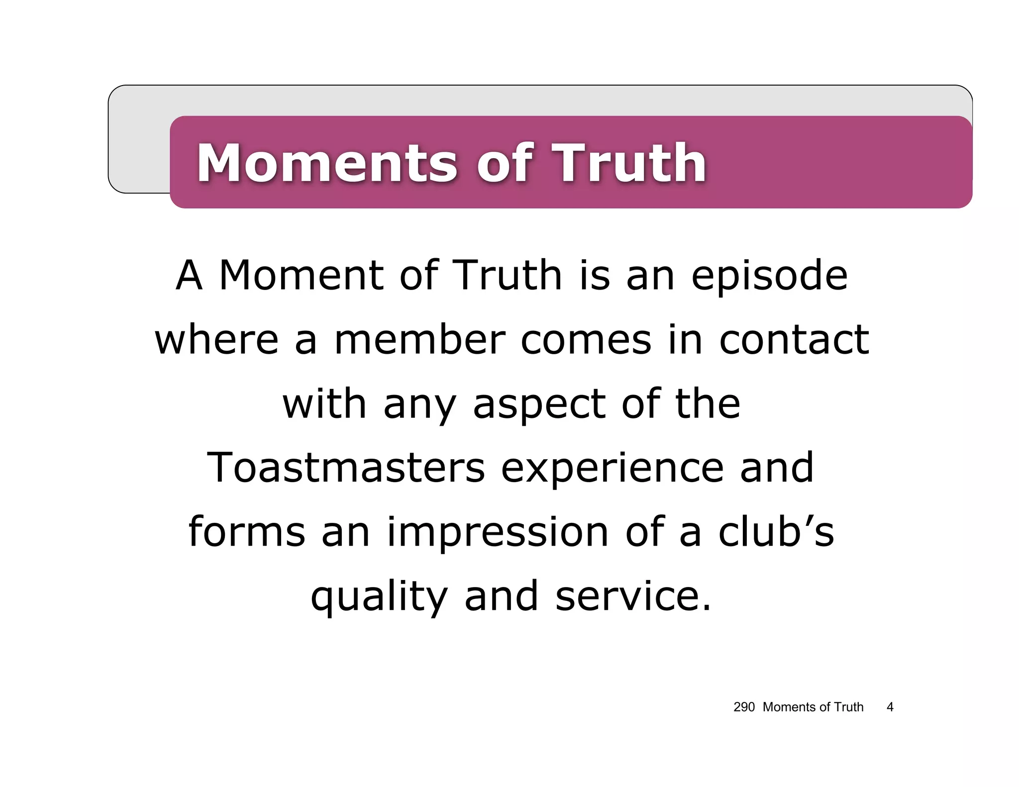 The Moments of Truth | PDF