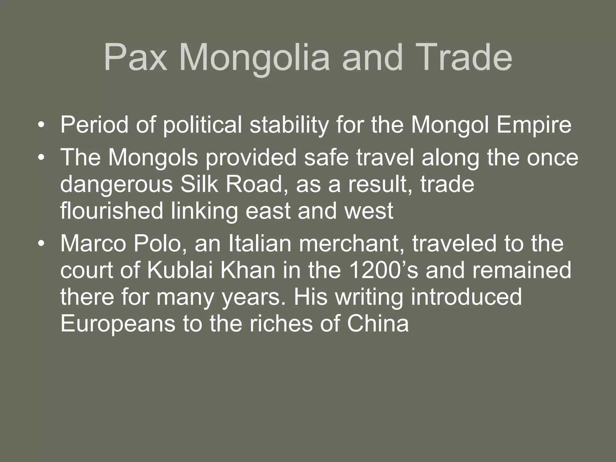 The Mongols | PPT