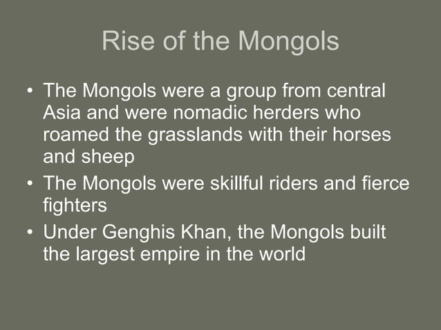 The Mongols | PPT