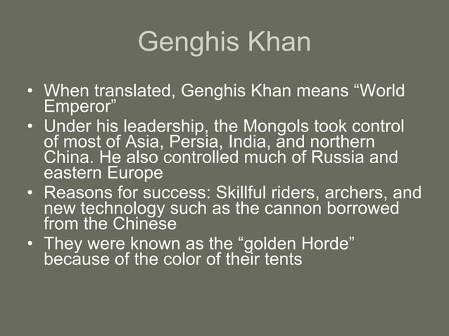 The Mongols | PPT