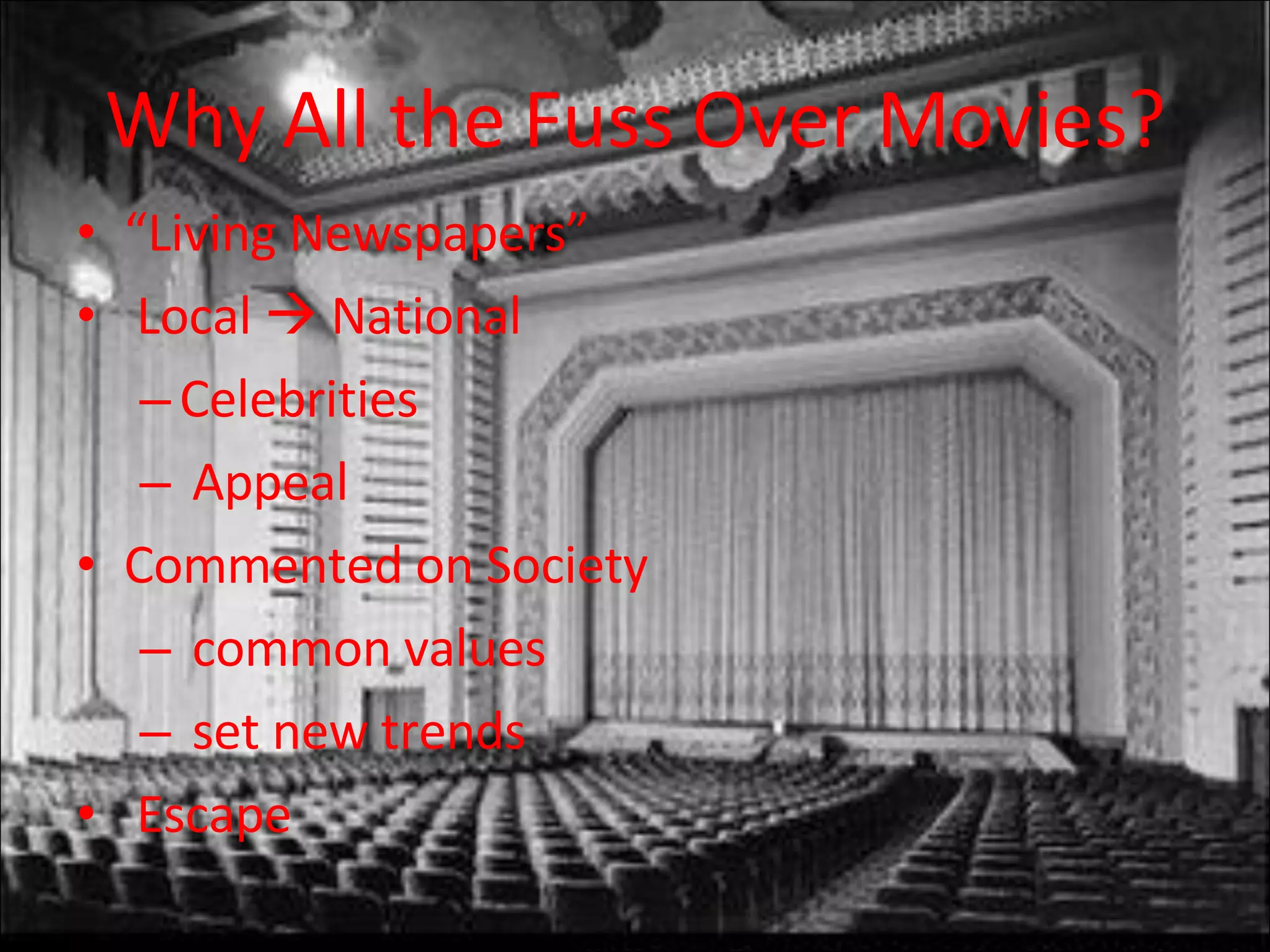The Movies And Motion Picture Industry Of The 1920s | PPT