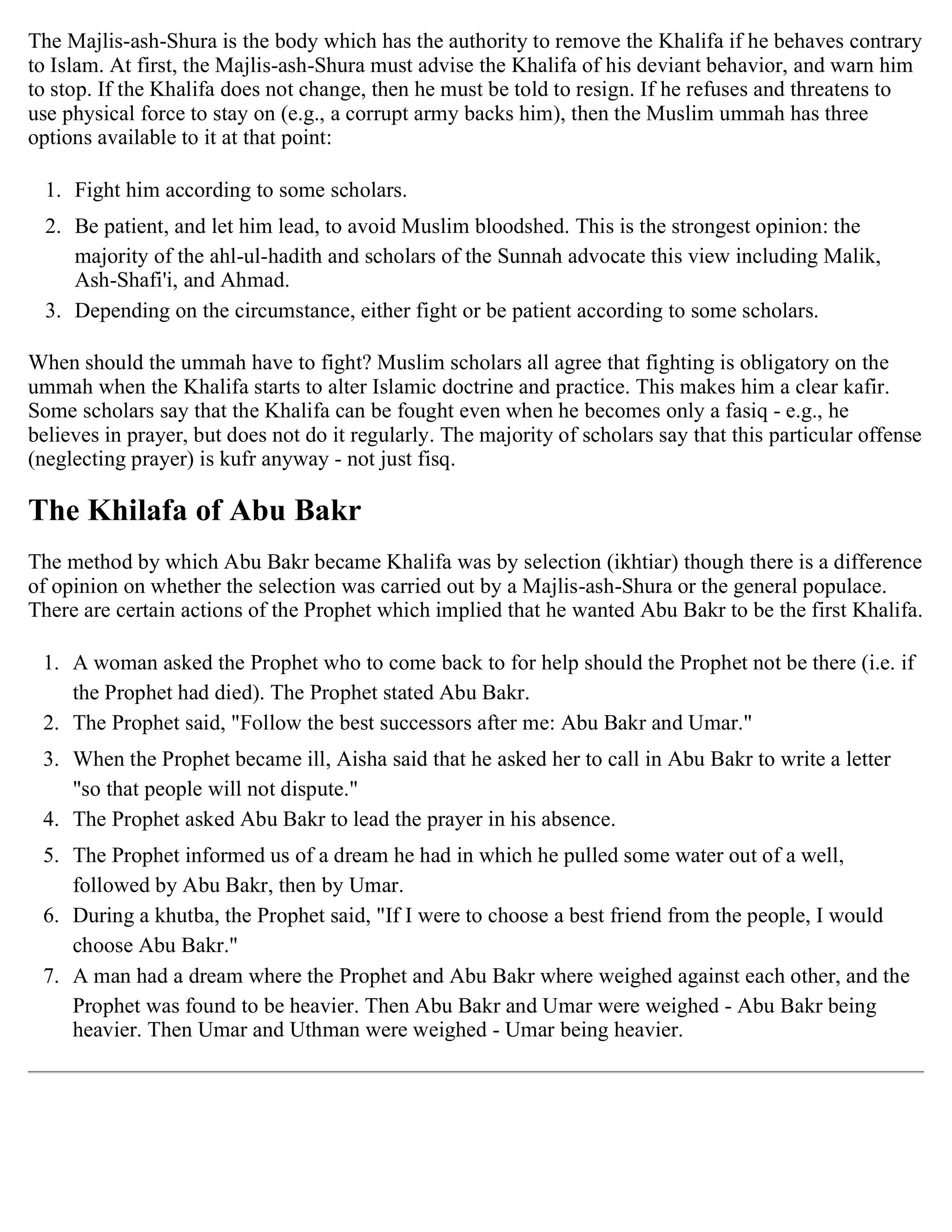 The Muslim Khilafa | PDF
