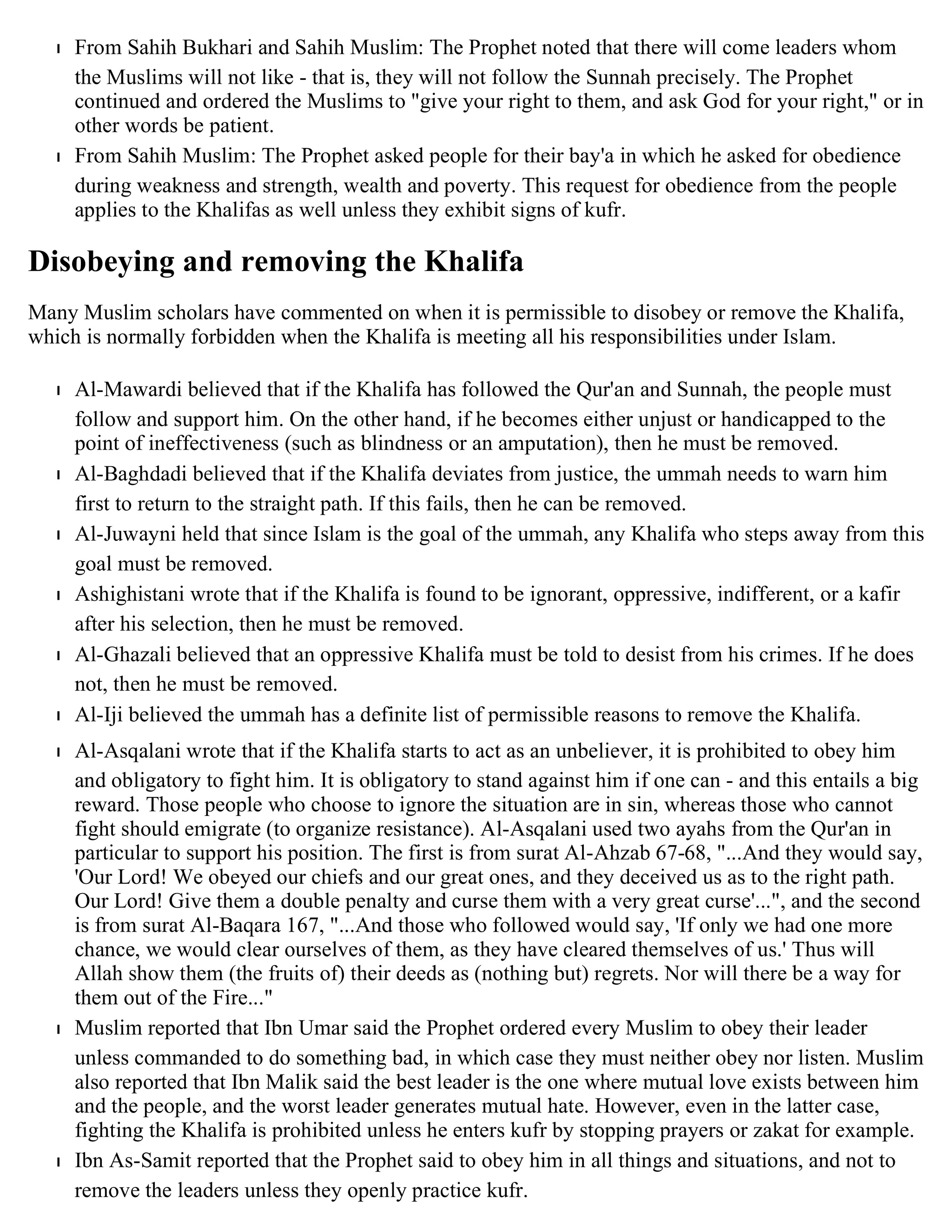 The Muslim Khilafa | PDF