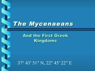 The Mycenaeans For Web | PPT