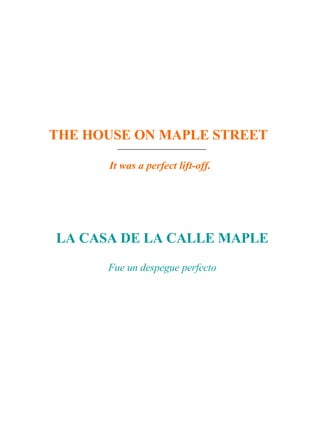 Harris Burdick The House On Maple Street Caption