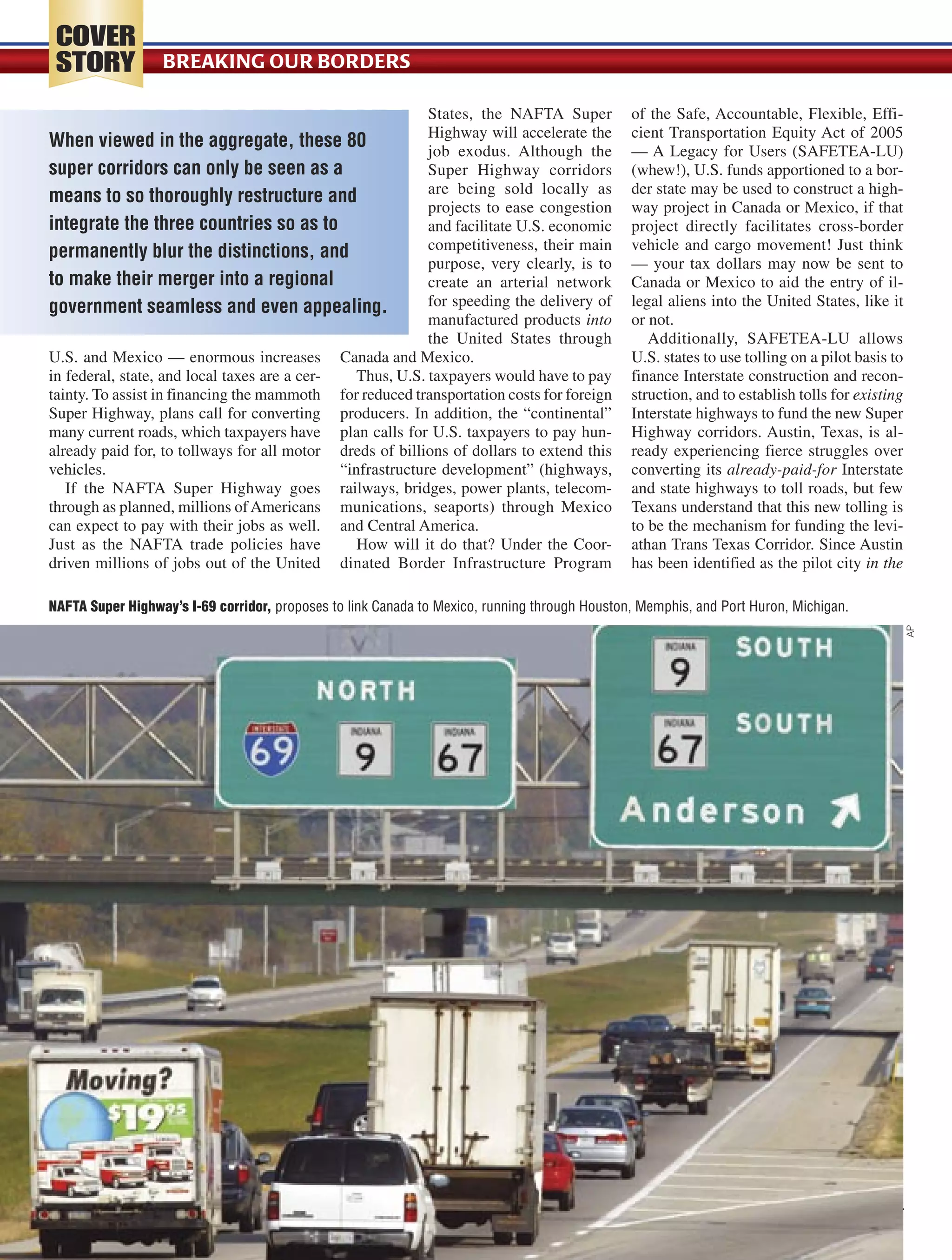 The NAFTA Super Highway - The New American Magazine - 8-7-06.pdf