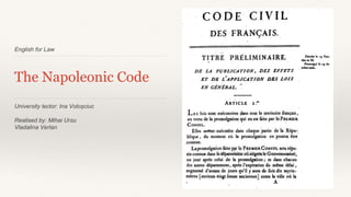 Napoleonic Code