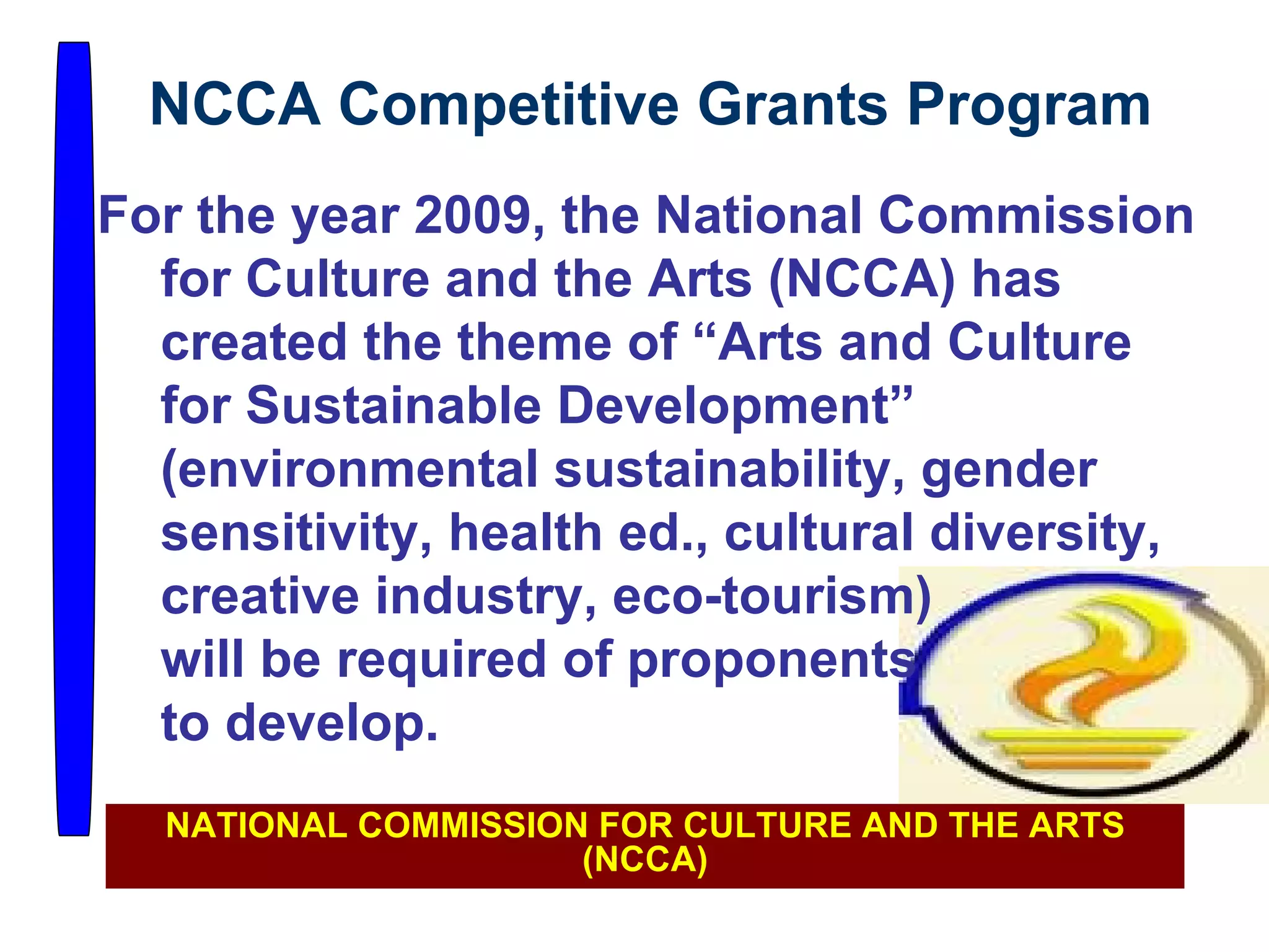 The National Commission For Culture & The Arts | PPT