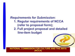The National Commission For Culture & The Arts | PPT