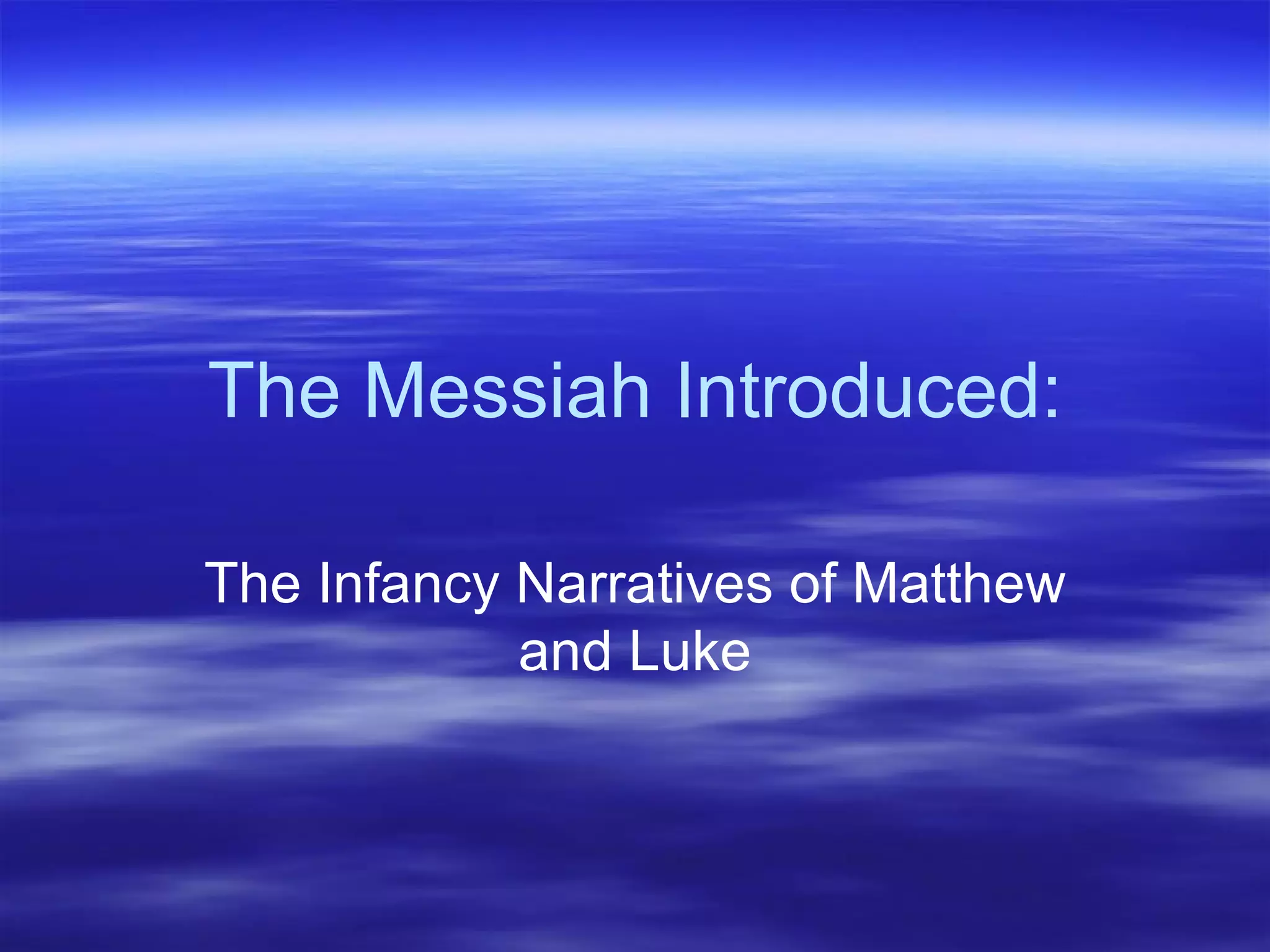 The Nativity of Luke and Matthew | PPT