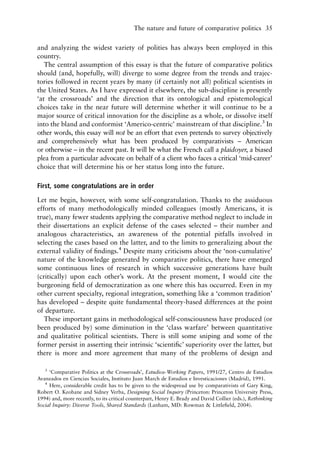 The Nature And Future Of Comparative Politics | PDF