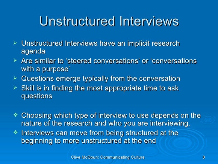 The Nature of Qualitative Interviews