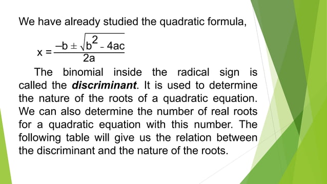 The-Nature-of-the-Roots (1).pptx | Physics | Science