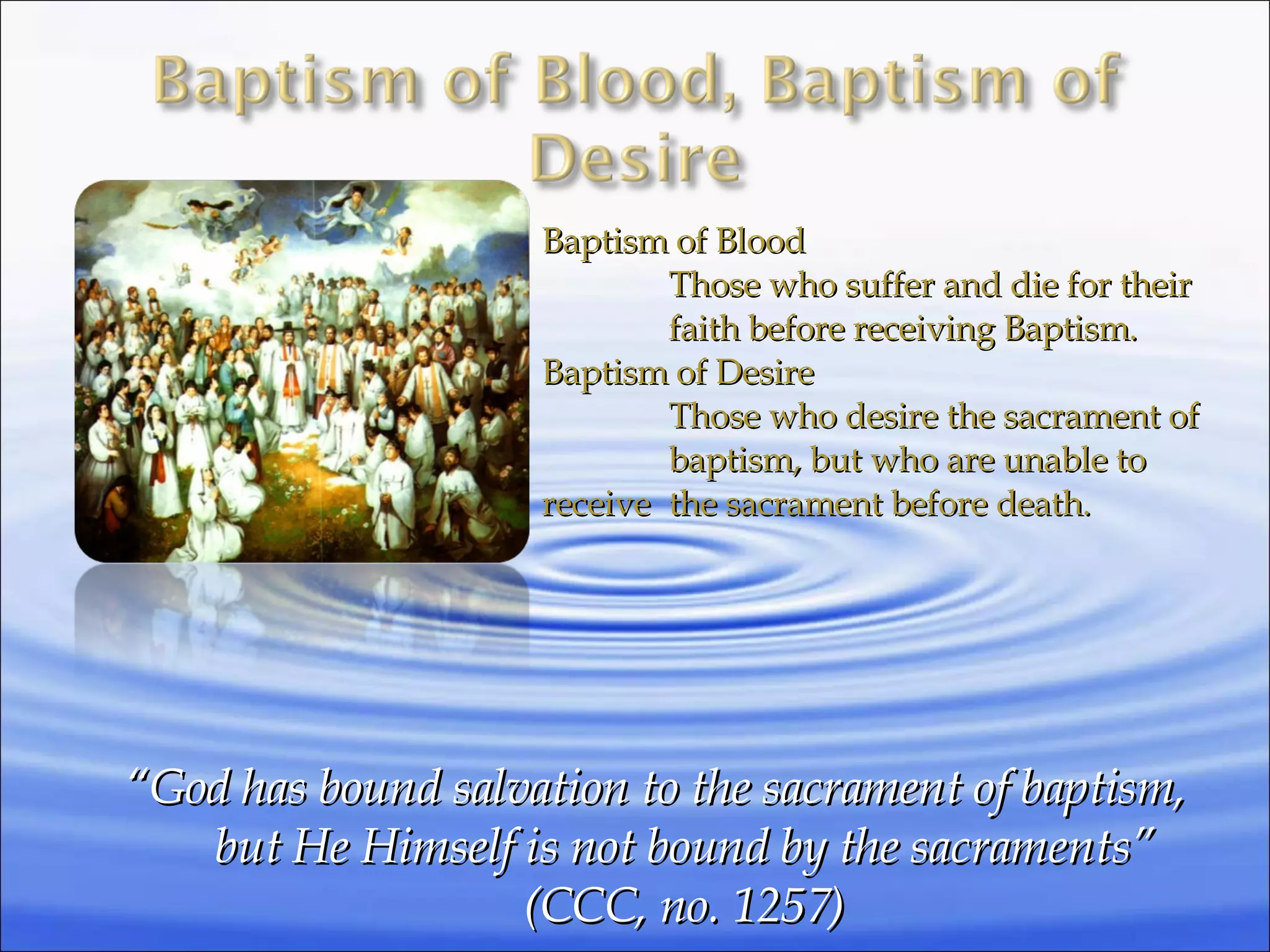 Necessity of Baptism | PPT