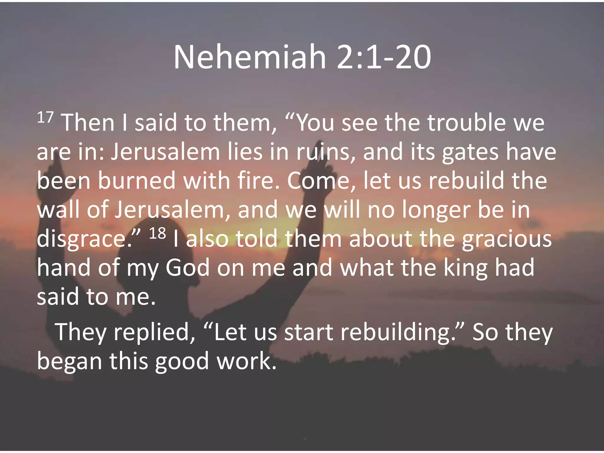 The Nehemiah Project! | PPTX