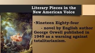 The New American Voices and the proponents.pptx