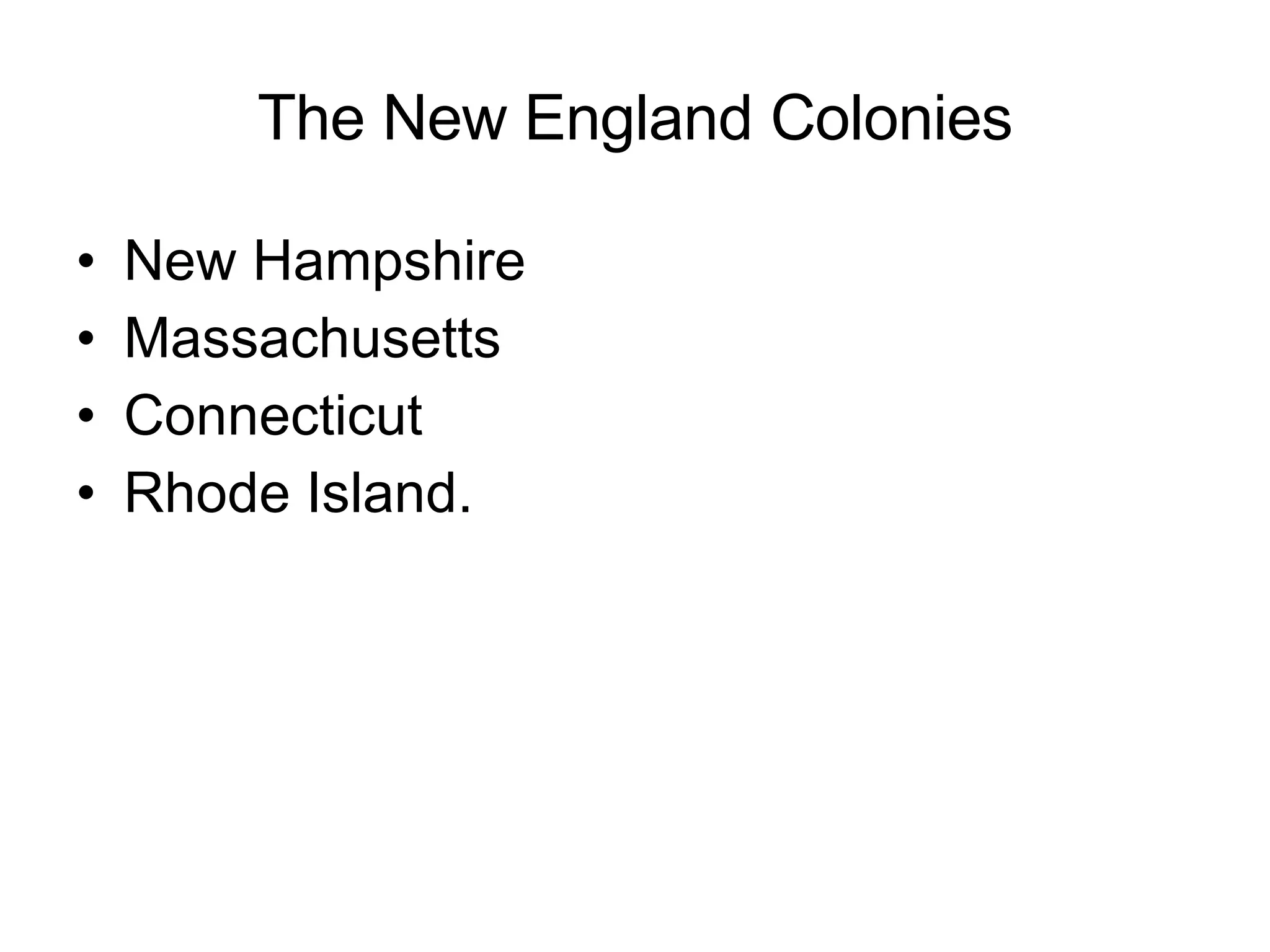 The New England Colonies | PPT