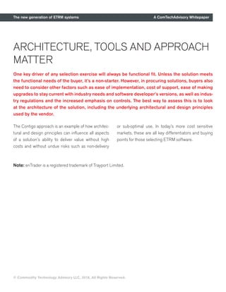 The New Generation of ETRM Systems | PDF