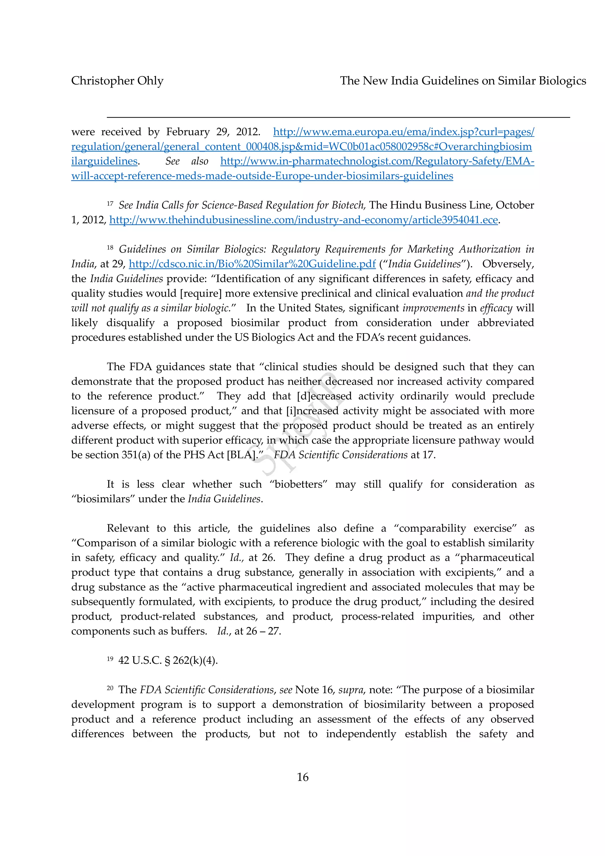 The new-india-biosimilar-guidelines | PDF | Biotech and Biomedical Industry | Industries