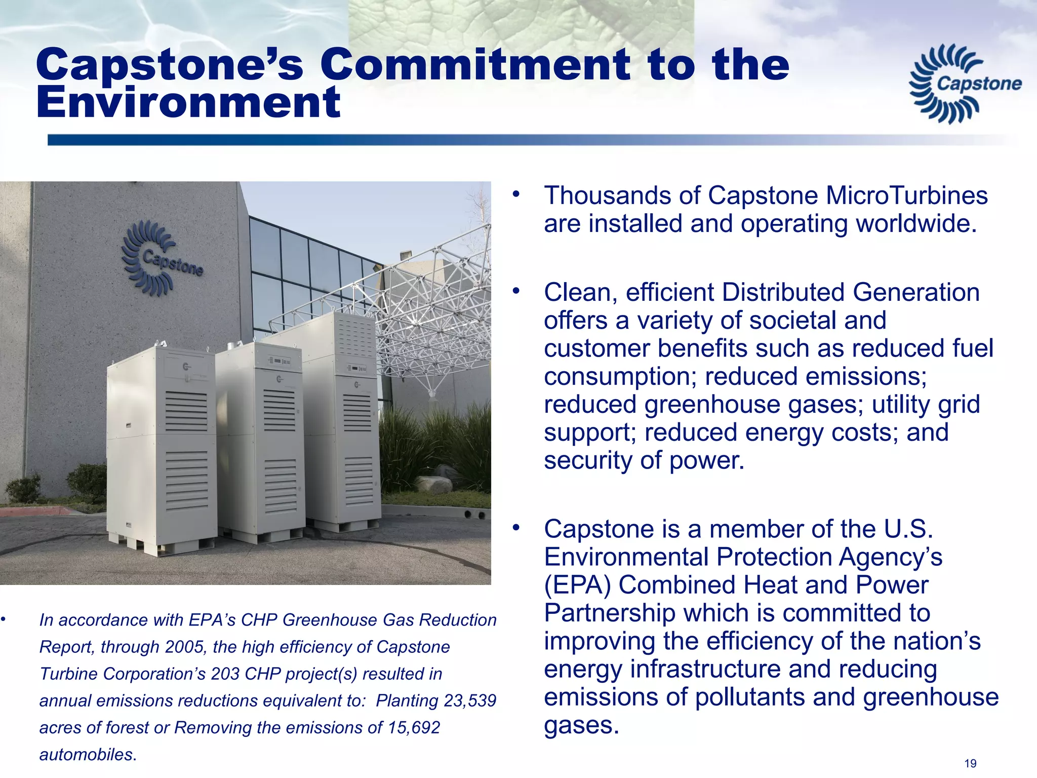 Green, Sustainable Microturbines | PPT